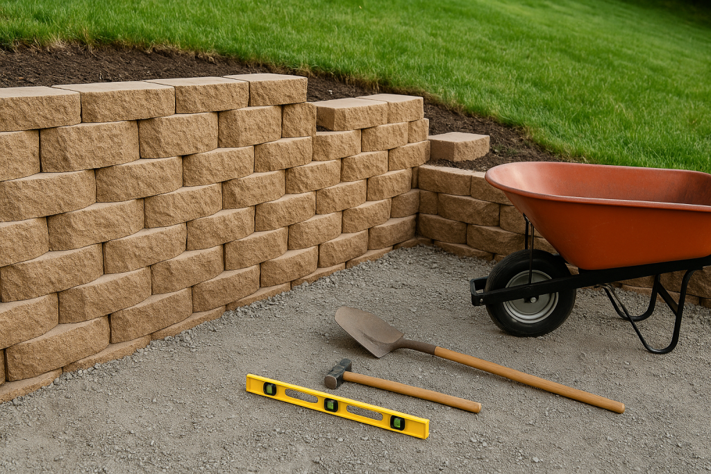 DIY Retaining Walls: How to Build a Strong, Good-Looking Wall on a ...